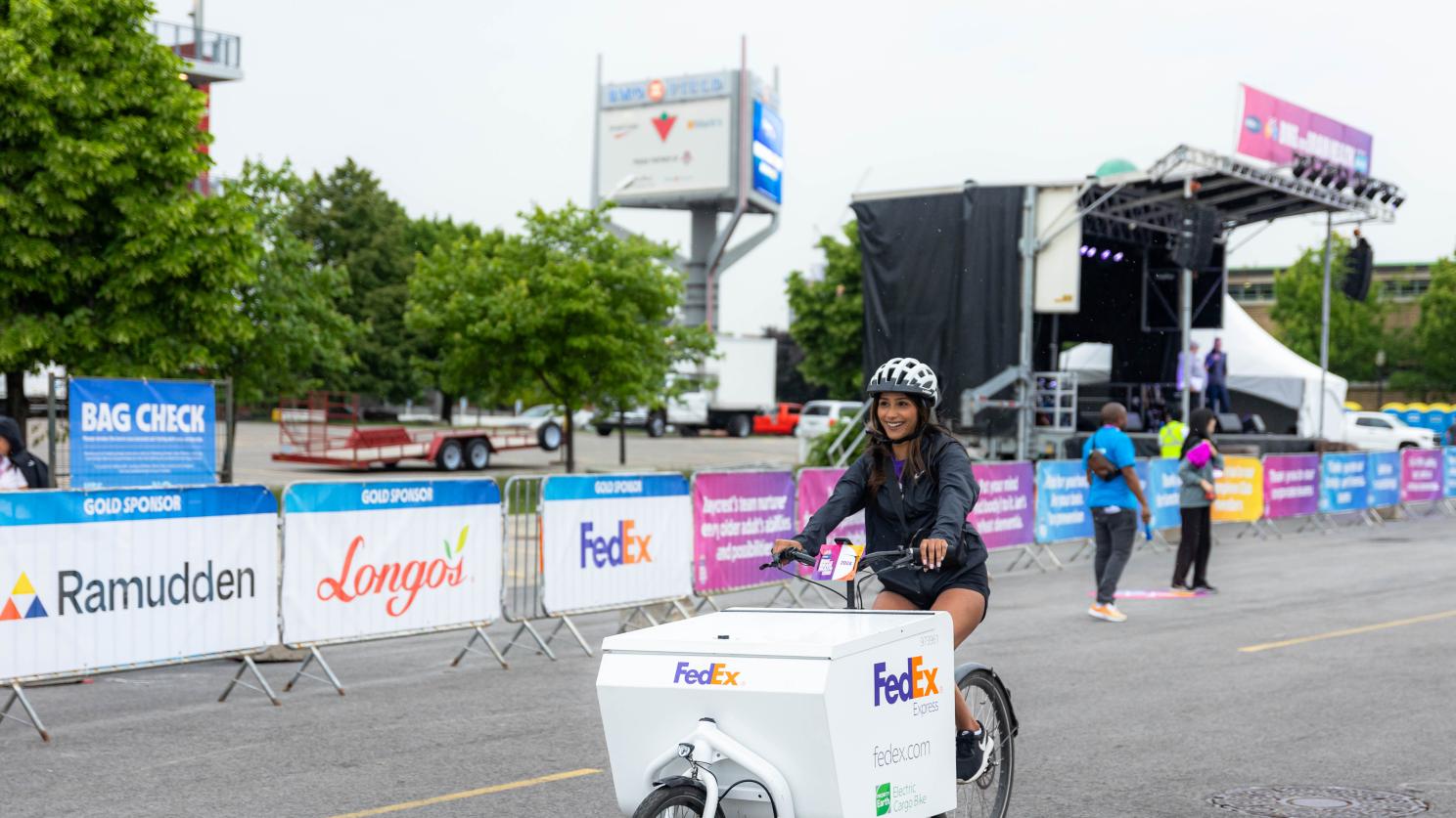 FedEx supports the Mattamy Homes Baycrest Bike for Brain Health in Canada | FedEx Cares